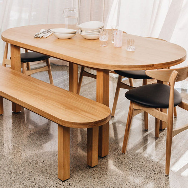 Palma Chair Natural Oak PU Seat – Hardings Furniture