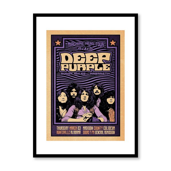 Deep Purple Framed Print - DP0001 – Hardings Furniture
