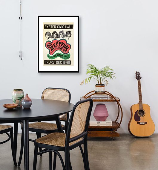 Led Zeppelin Exeter Civic Hall Framed Print – Hardings Furniture