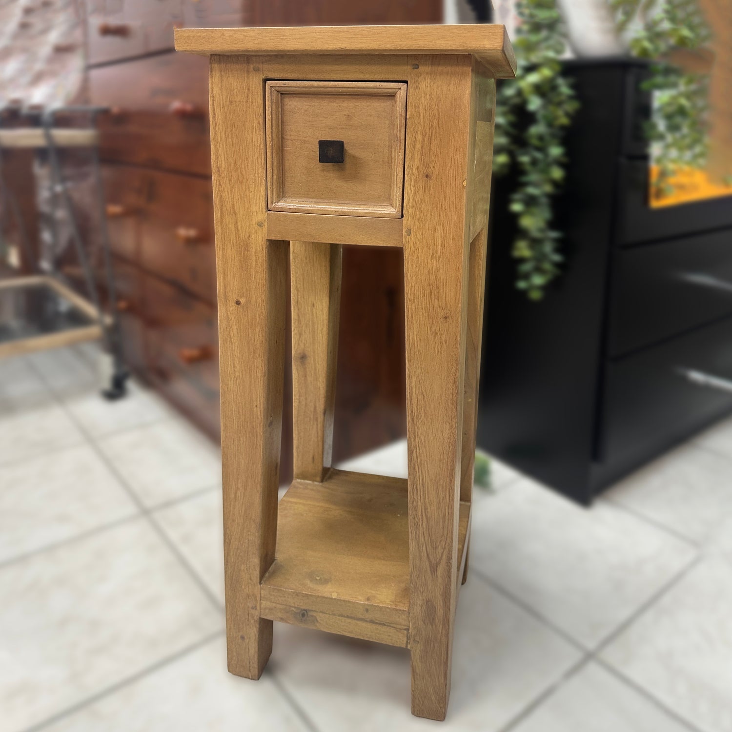 Surabaya Tall 1 Drawer Side Table – Hardings Furniture